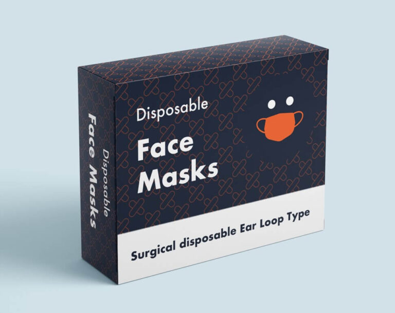 Cheap Custom Face Mask Boxes, Custom Surgical Face Mask Packaging Box